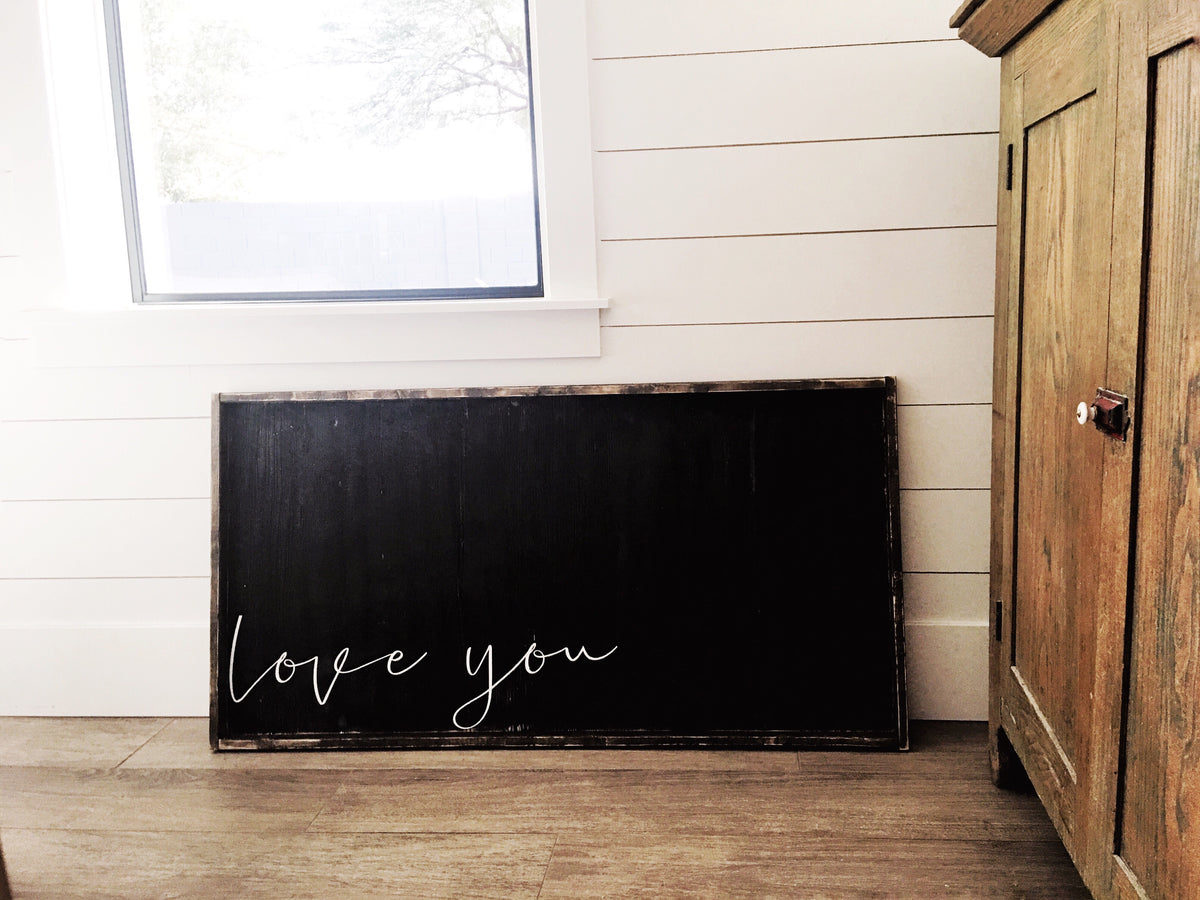 Love You Wood Sign – JaxnBlvd