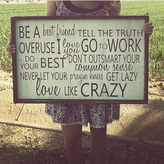 Be A Best Friend Wood Sign – JaxnBlvd