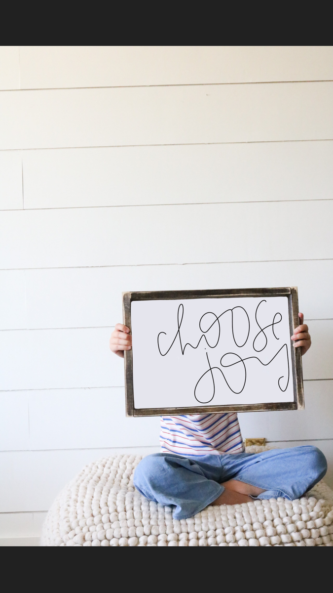 Choose Joy (Cursive) - Wood Sign – JaxnBlvd