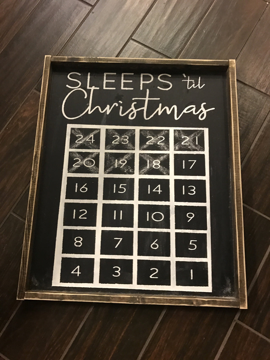 Sleeps til Christmas Wood Sign – JaxnBlvd