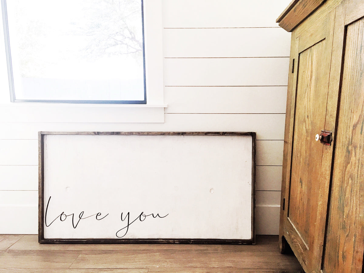 Love You Wood Sign – JaxnBlvd