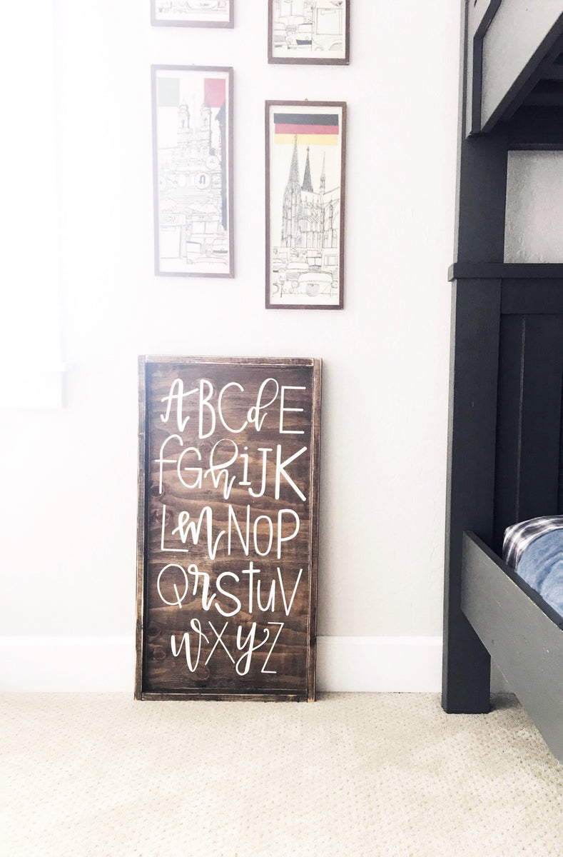 Alphabet- Wood Sign – JaxnBlvd