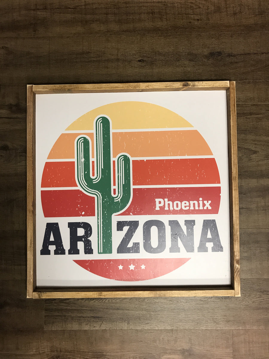 Phoenix Arizona Wood Sign – JaxnBlvd