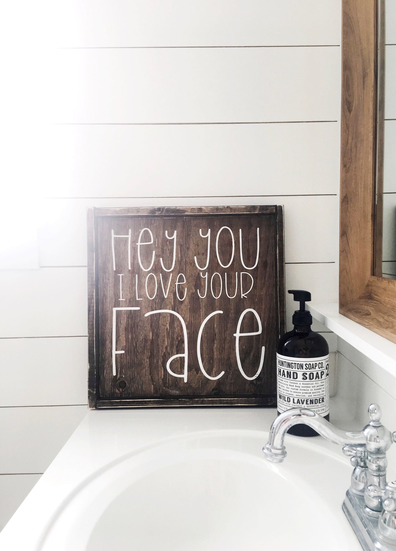 I Love Your Face Wood Sign – JaxnBlvd