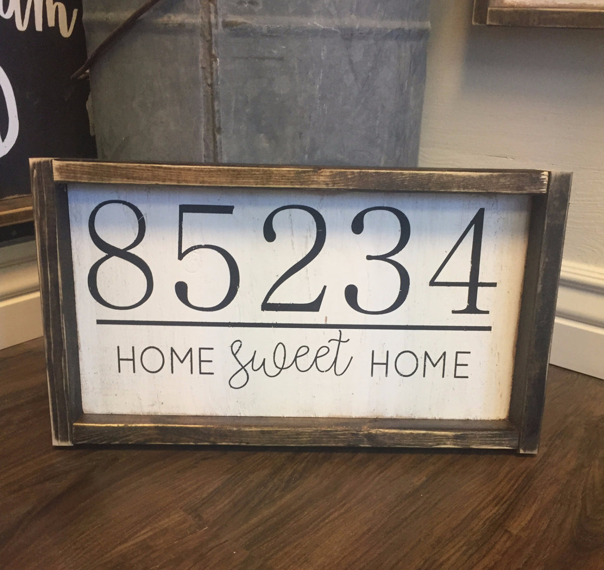 Zip code Wood Sign – JaxnBlvd